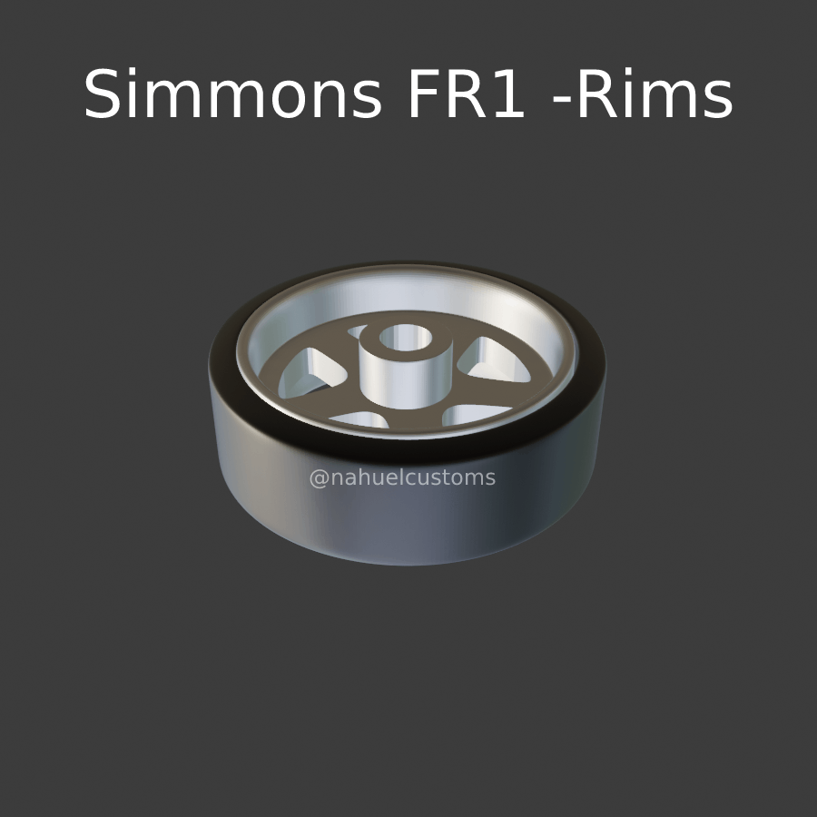STL file Simmons FR1 - Rims・Model to download and 3D print・Cults