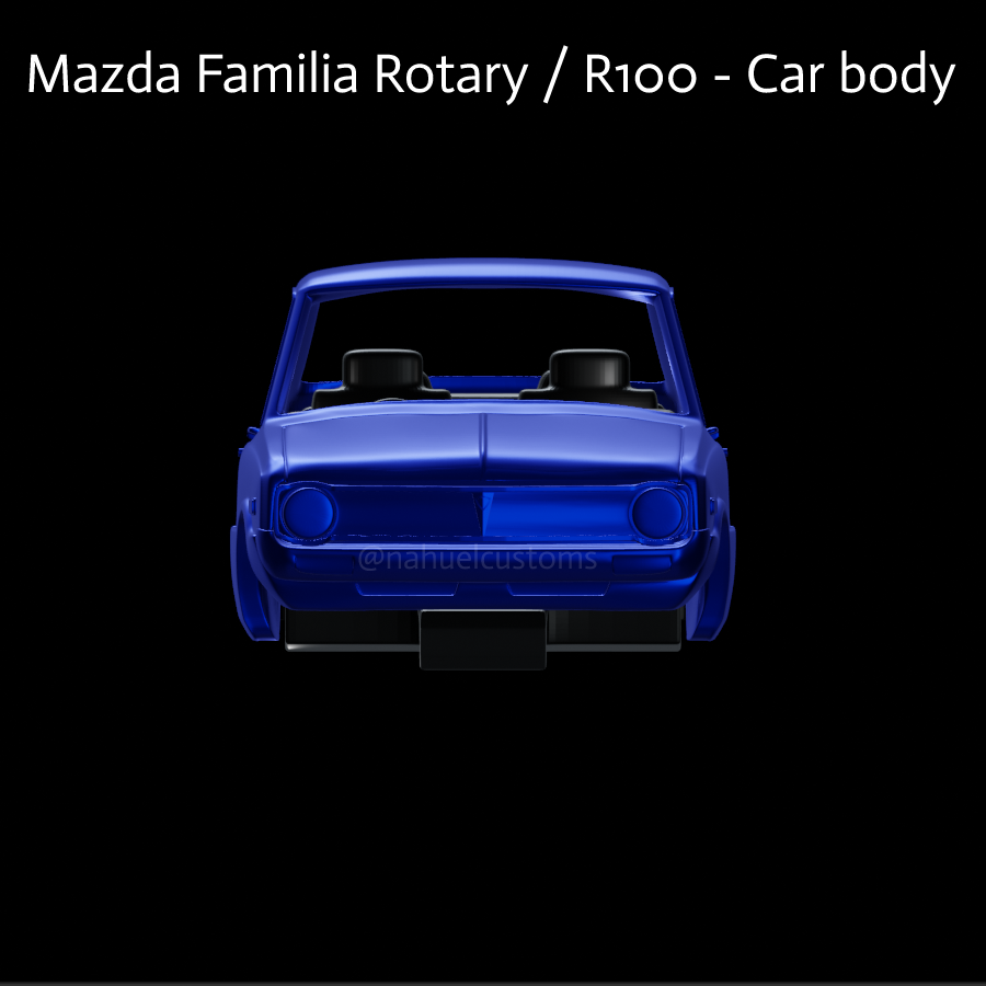 STL file Mazda Rotary Family / R100 - Car body 🚗・Model to download and ...
