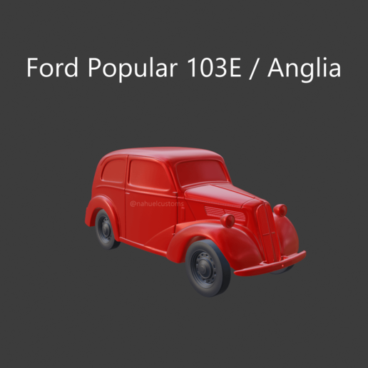 Download STL file Ford Anglia 103E / Popular • Template to 3D print ・ Cults