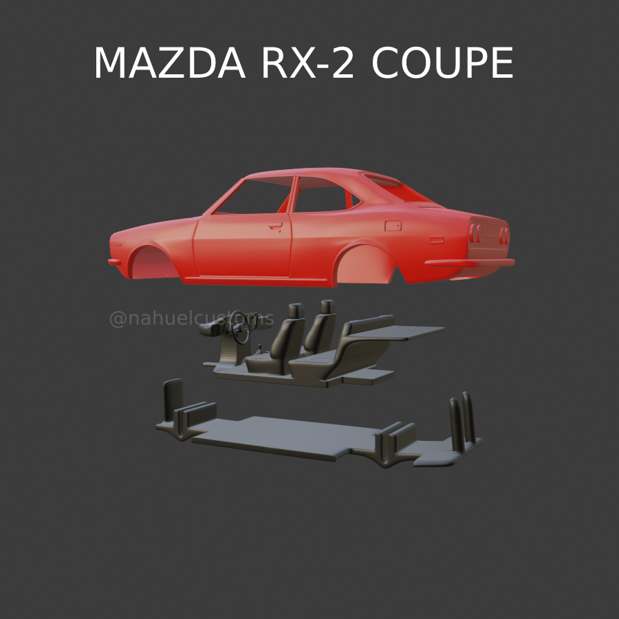 STL file Mazda RX-2 Coupe - RX2 -- Car body 🚗・3D printing model to ...