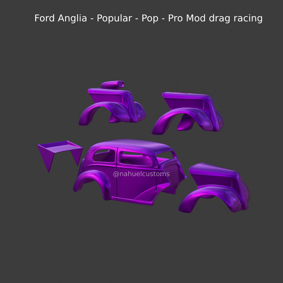 STL file Ford Anglia - Popular - Pop - Pro Mod drag racing 🚙・Model to ...