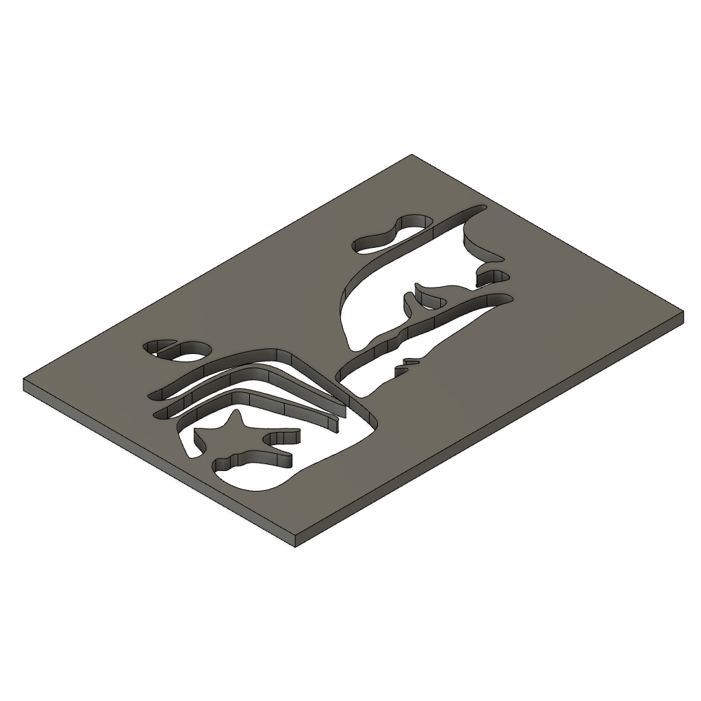 3D file Silence Icon Mural Wall Art・3D print design to download・Cults