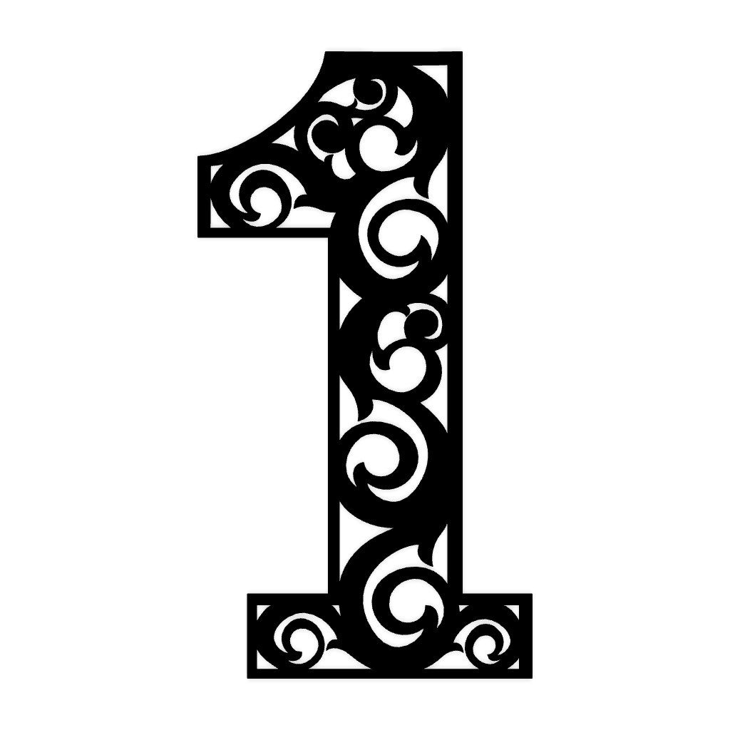 3D file Numeric Art 2D Number・3D printing idea to download・Cults