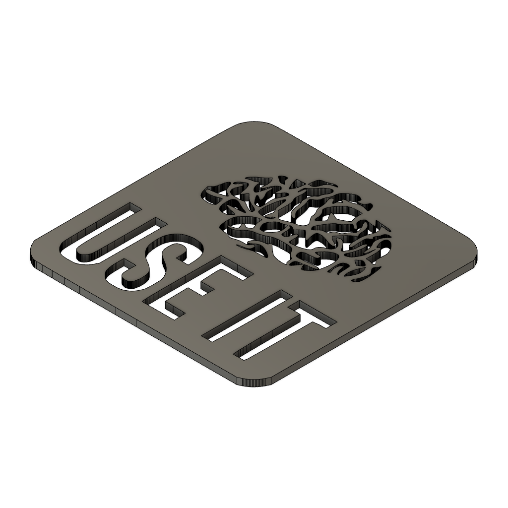 3D file Brain Use It 2D Decor・Design to download and 3D print・Cults