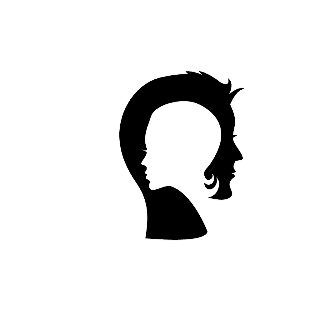 3D file Two Faces 2D Art Decoration 🎨・3D printing idea to download・Cults