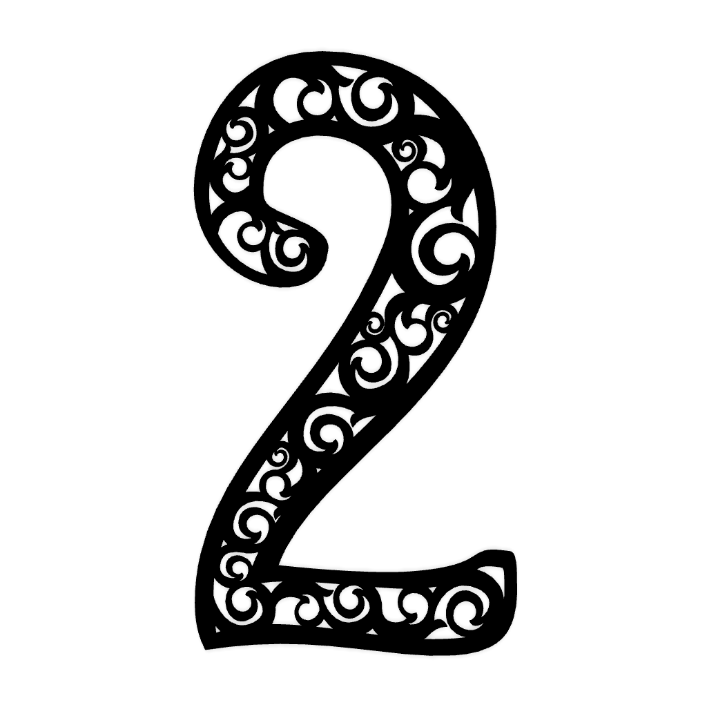 3D file Numeric Art 2D Number・3D printing idea to download・Cults