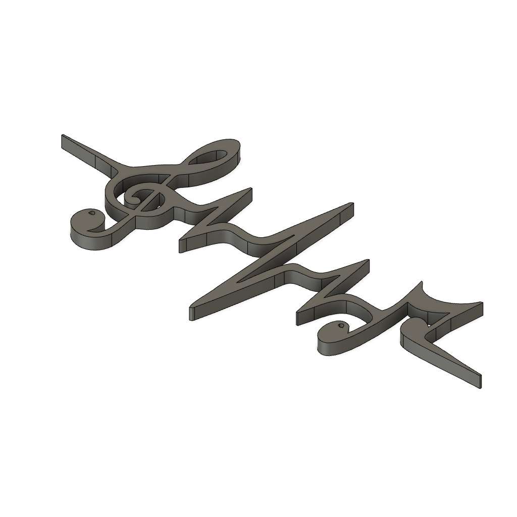STL file Music Notes 2D Wall Decor・3D printing model to download・Cults