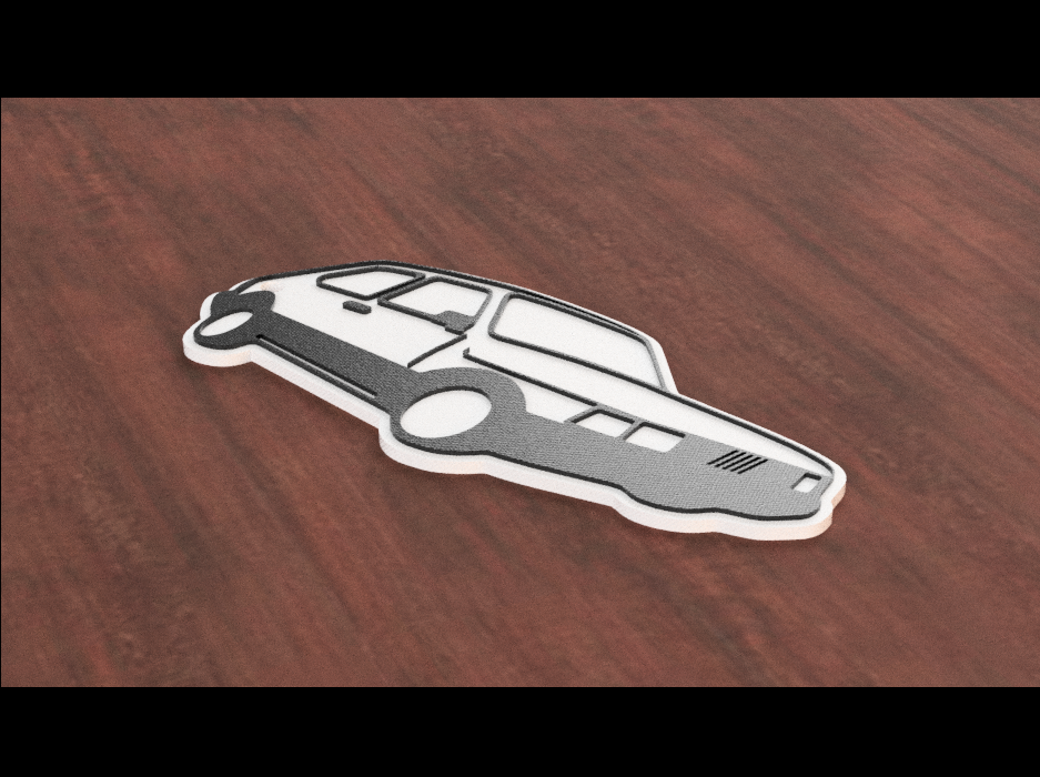 Archivo 3D Llavero Fiat 147 / Fiat 147 Keychain・Objeto de impresión 3D ...