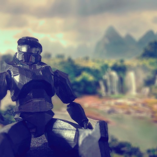 Download 3D printing templates Model based on Halo masterchief ・ Cults