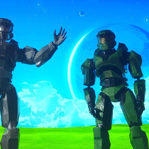 Download 3D printing templates Model based on Halo masterchief ・ Cults