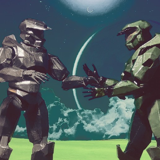 Download 3D printing templates Model based on Halo masterchief ・ Cults