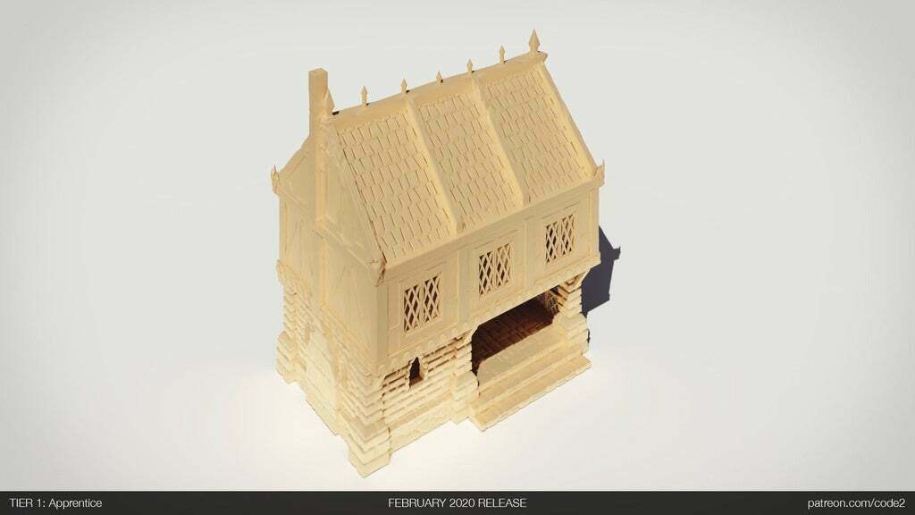 Free STL file Ulvheim Small Merchant House 🤏・3D printable model to ...