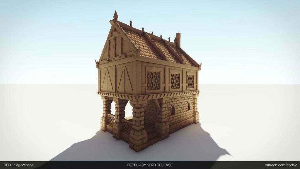 Free STL file Ulvheim Small Merchant House 🤏・3D printable model to ...