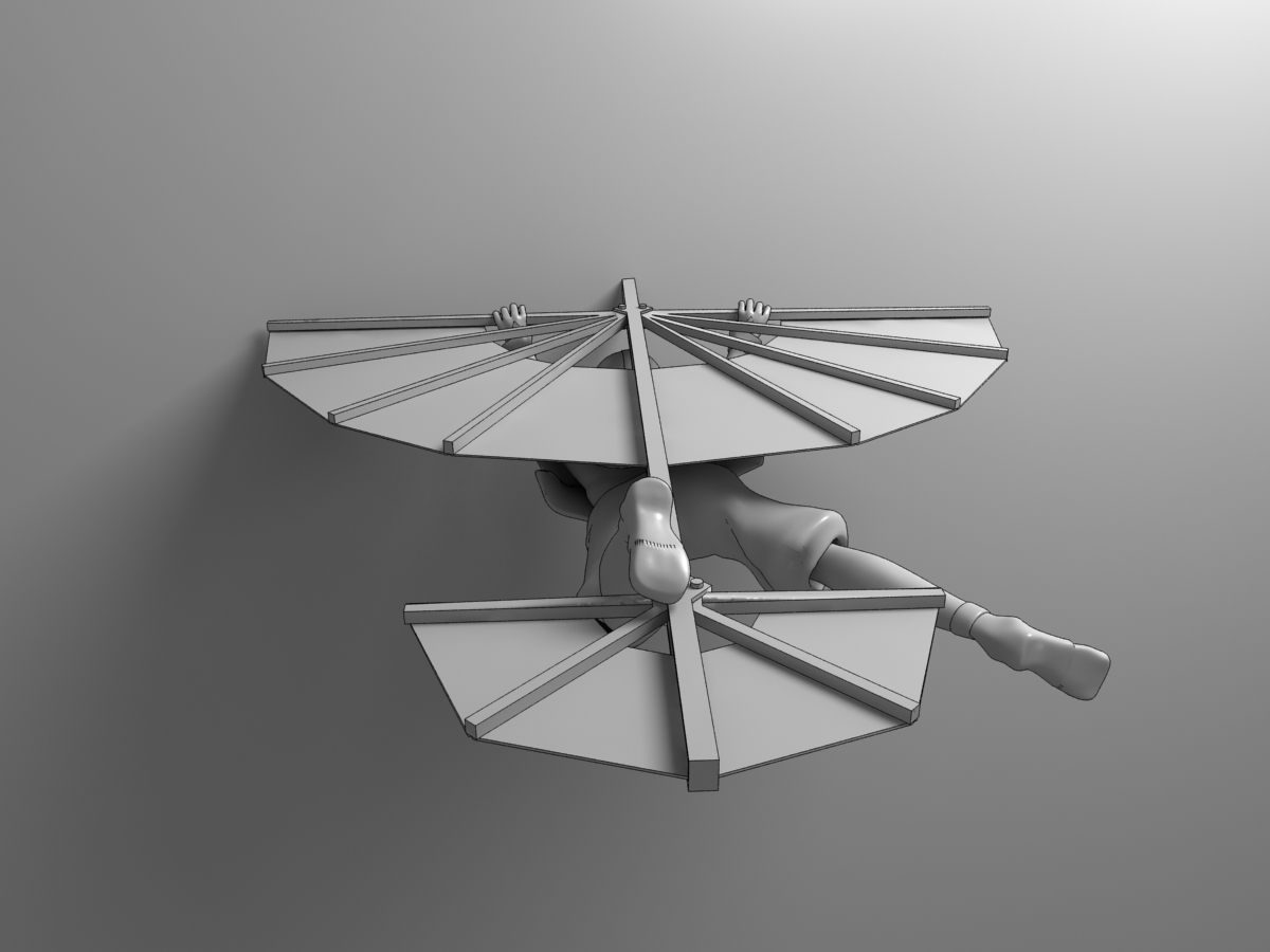 STL file Flying AANG The Last Airbender with Glider 🤖・Model to download ...
