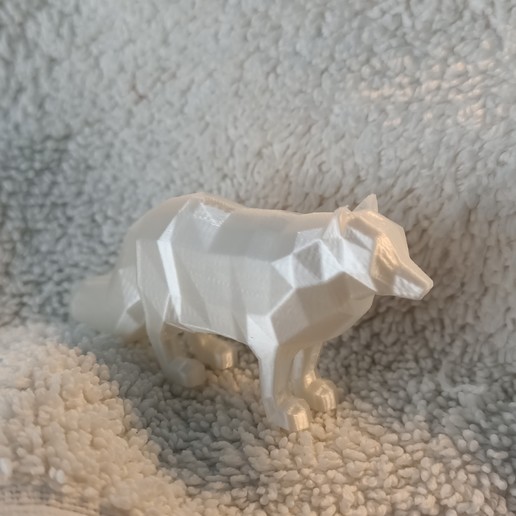 Download free STL file Low poly Arctic Fox • 3D printable template ・ Cults