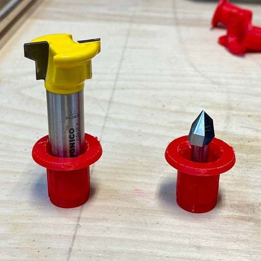 Download free STL file Router Bit Holder Insert • Object to 3D print ...