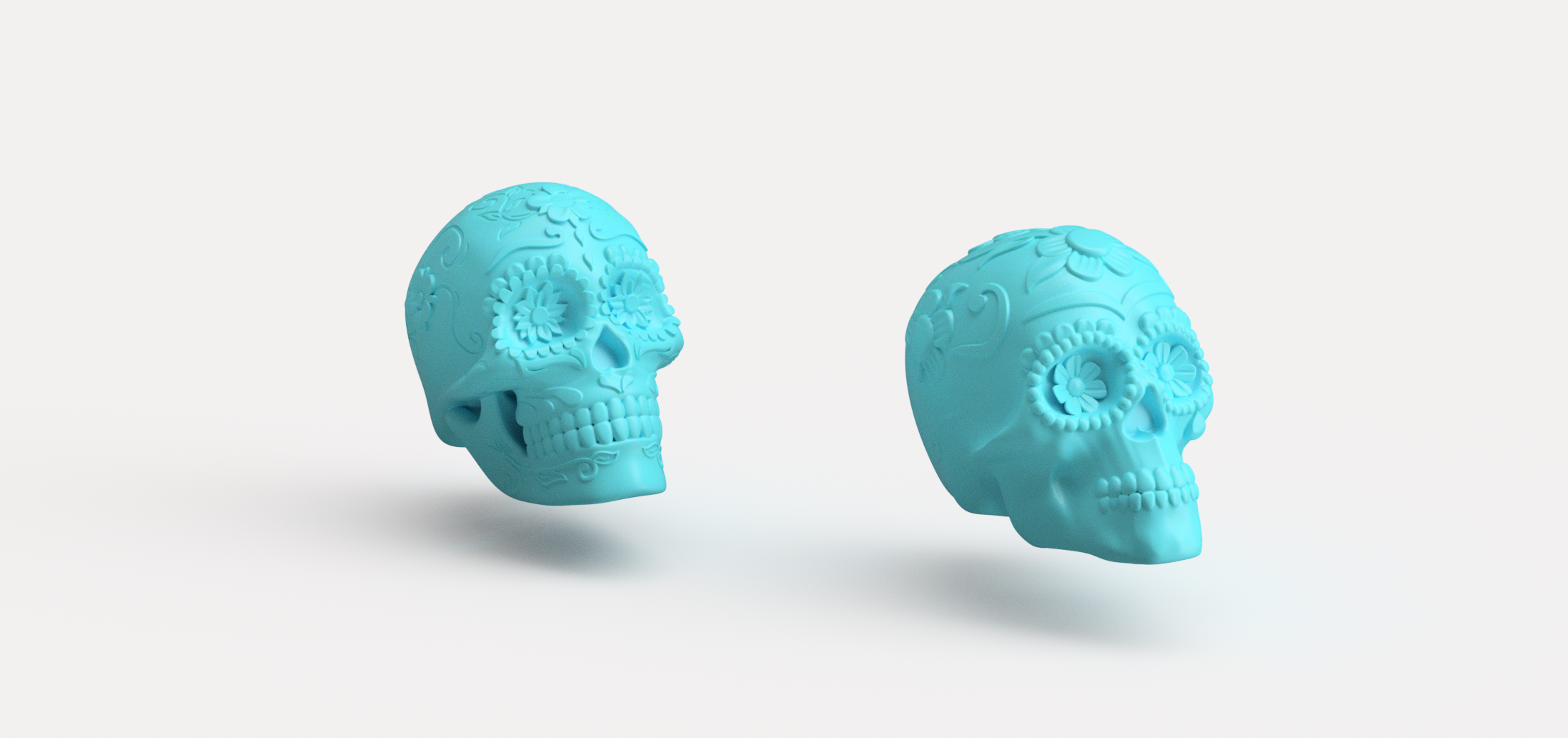 STL file Sugar skull bundle pack・3D printable model to download・Cults