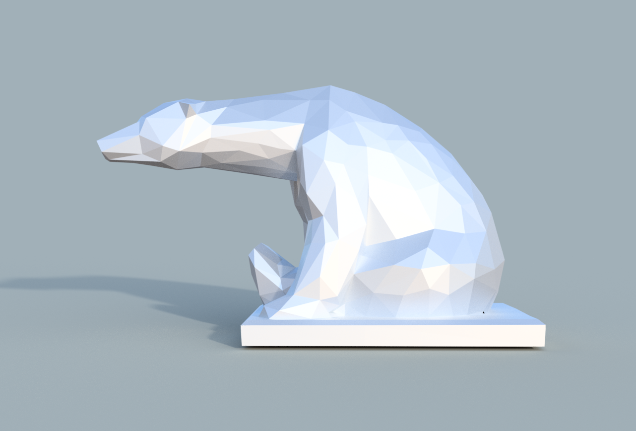 STL file Polar Bear・3D print model to download・Cults