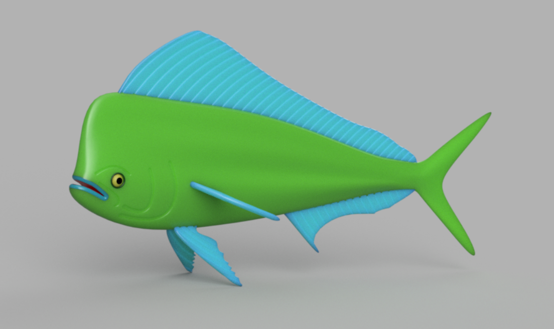 STL file mahi-mahi 🎣・Model to download and 3D print・Cults