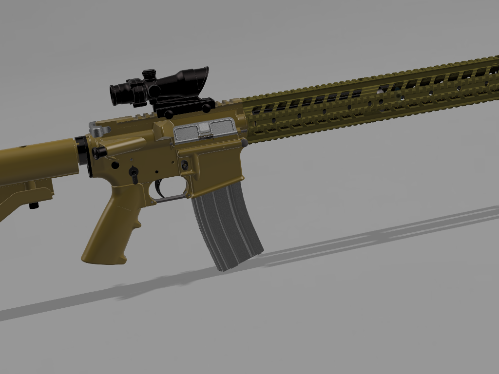 STL file Airsoft M4 handguard・3D printer model to download・Cults