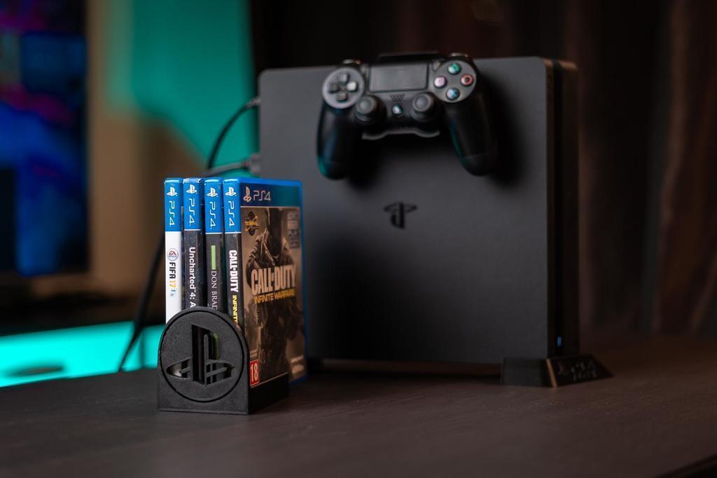 STL file PS4 DUAL SHOCK HOLDER- VIDEO GAMES STAND・Template to download ...