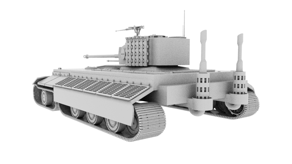 OBJ file Tank model・3D printable design to download・Cults
