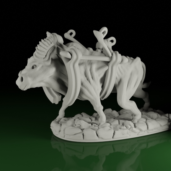 STL file SWAMPS OF MORDHELL - OX / Beast of Burden 🐂・3D printable model ...