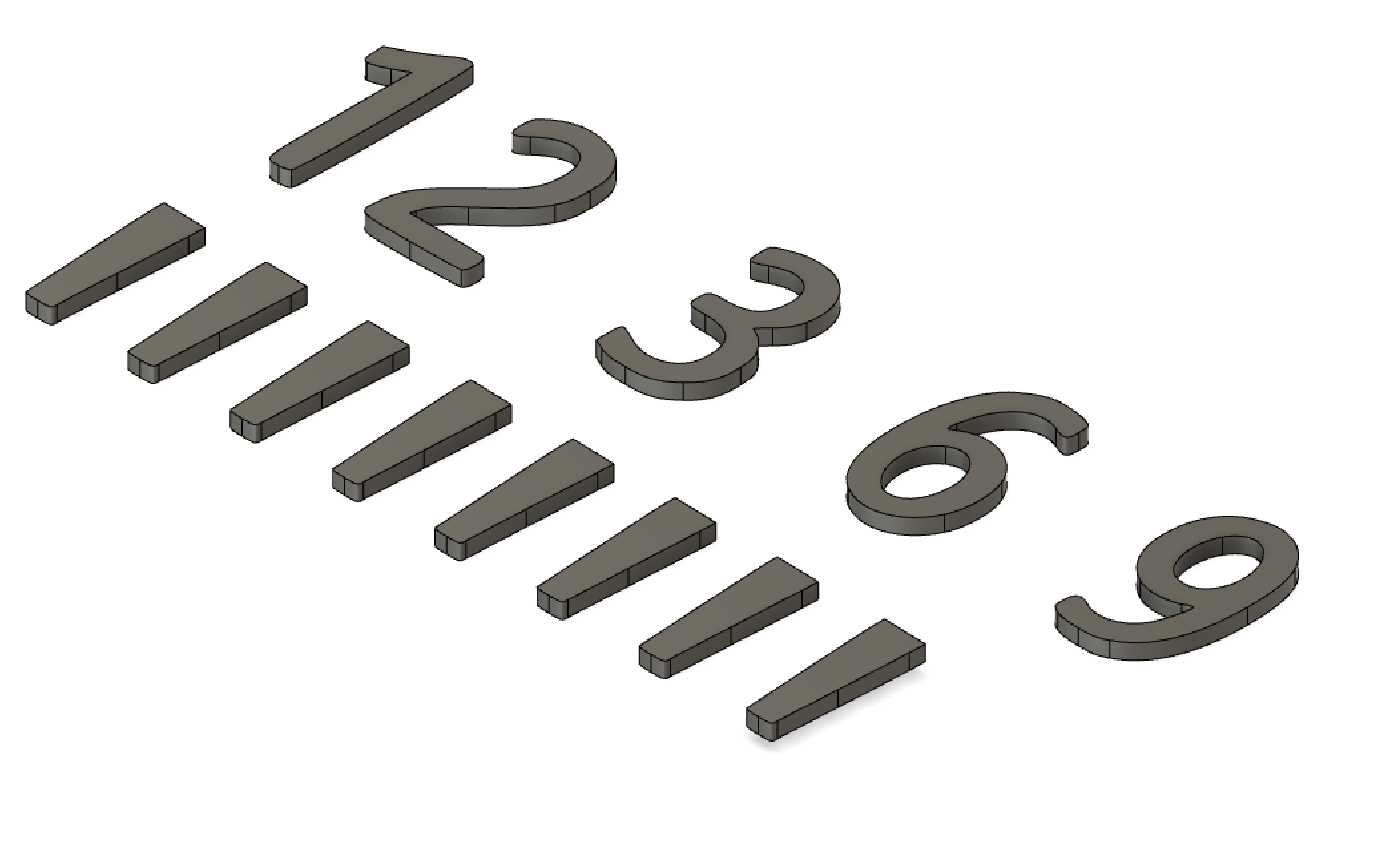 STL file Clock numbers・3D printer design to download・Cults