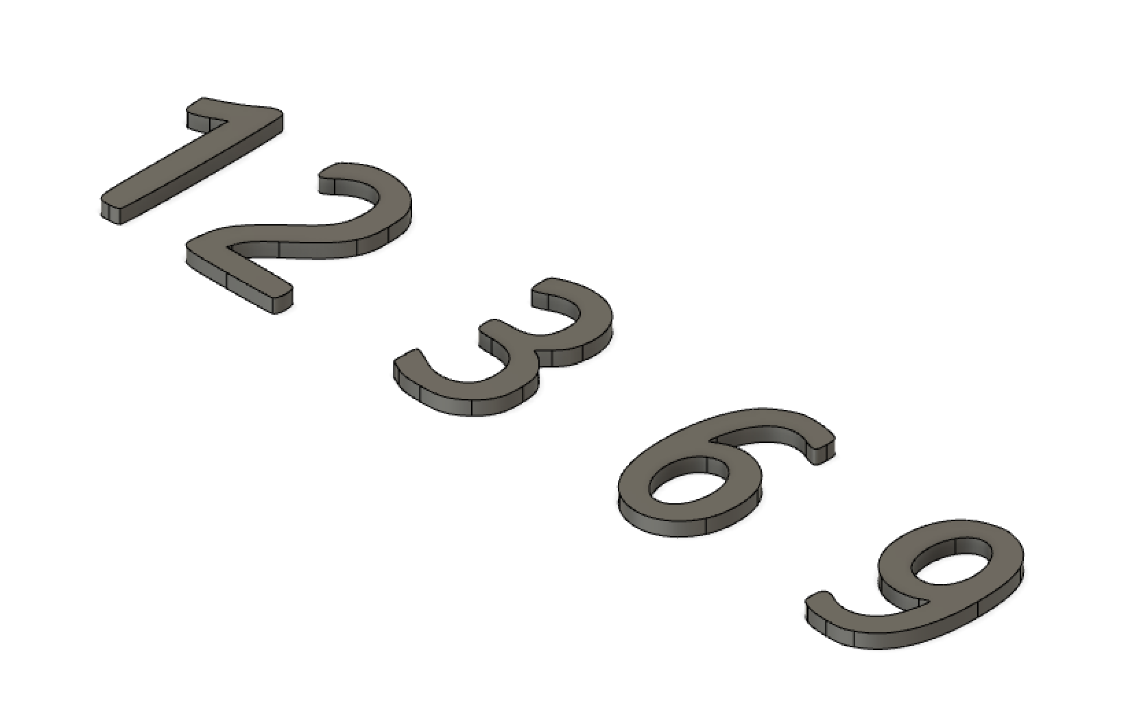 STL file Clock numbers・3D printer design to download・Cults