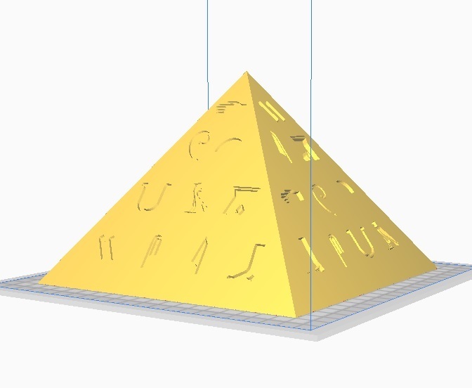 STL-Datei Egyptian pyramid・3D-Drucker-Vorlage zum herunterladen・Cults