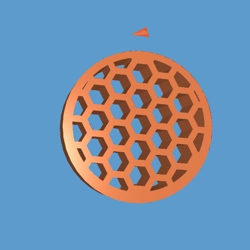 Download free STL file hexagon surface shape • Model to 3D print ・ Cults