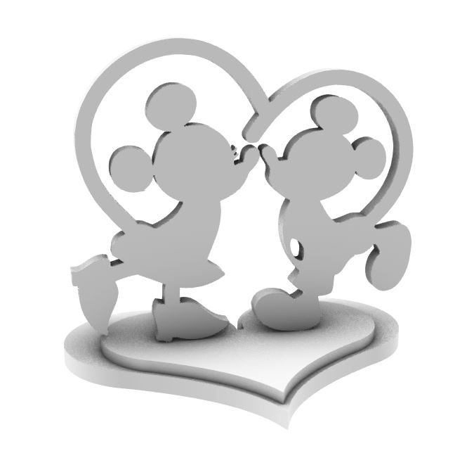 STL file Mickey & Minnie・3D print model to download・Cults