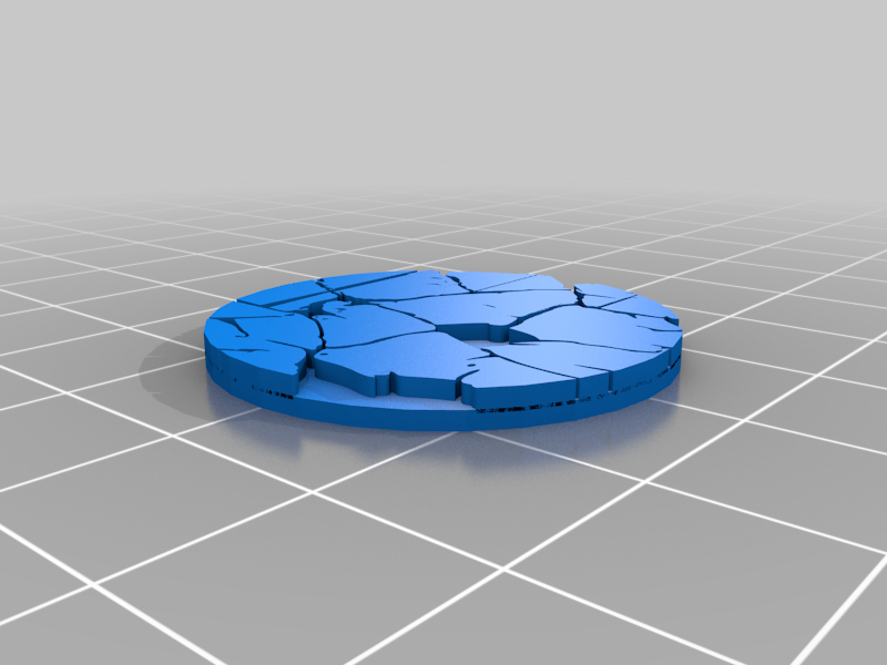 Fichier STL gratuit 32mm Base Toppers - Pavé brisé ♟・Modèle à ...