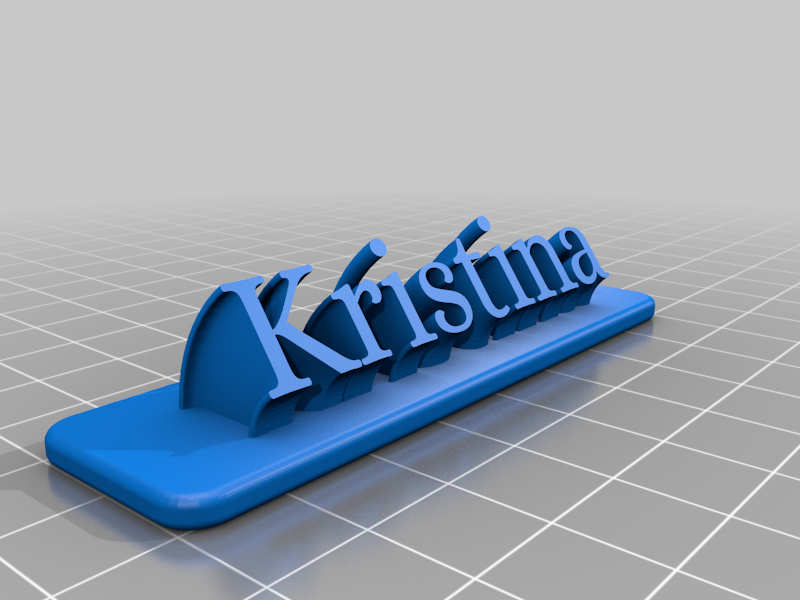 Free STL file My Customized Sweeping Name Plate remix 🏢・3D printer ...