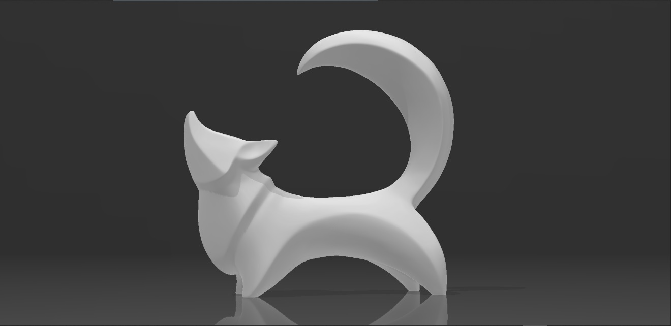 STL file The Stylized Fox 3D print model 3D print model・Model to ...