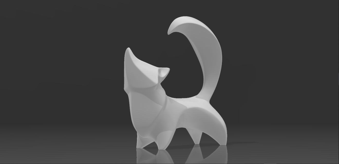 STL file The Stylized Fox 3D print model 3D print model・Model to ...