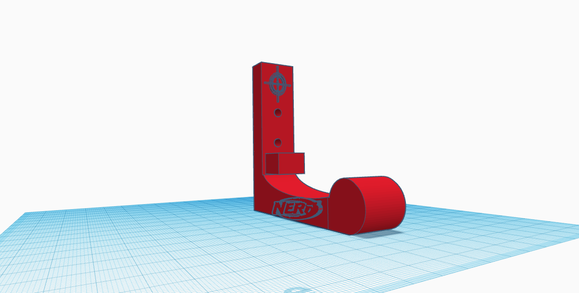 STL file Nerf gun wall mount 🔫・3D print design to download・Cults