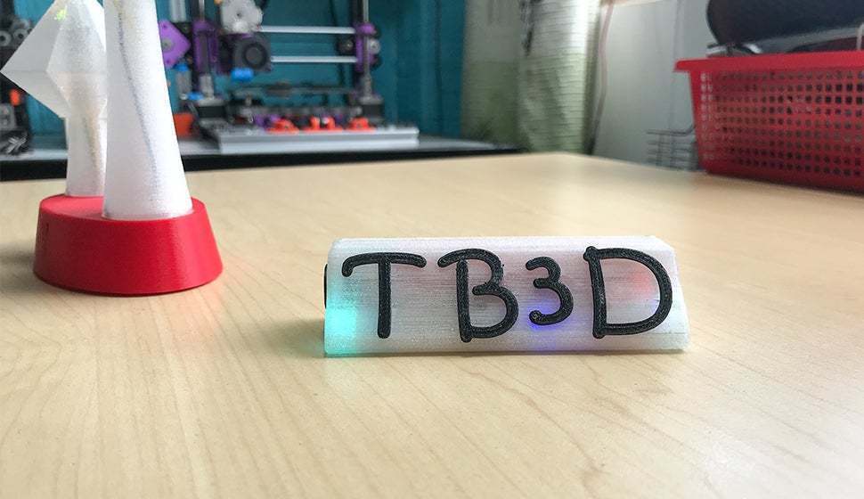 Free STL file Name tag with Leds and alphabet 🧞‍♂️・3D printer design to ...