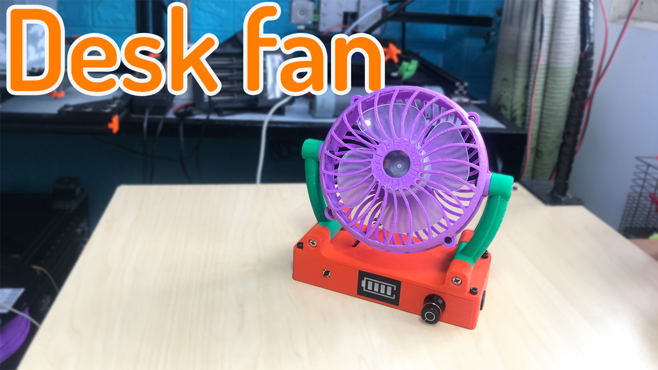 Free STL file Cute Desk Fan・3D printing model to download・Cults