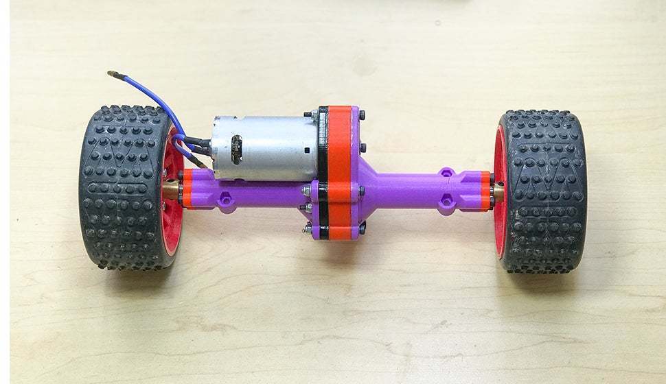 Download free STL file Rear axle metal gearbox Brush • Object to 3D ...