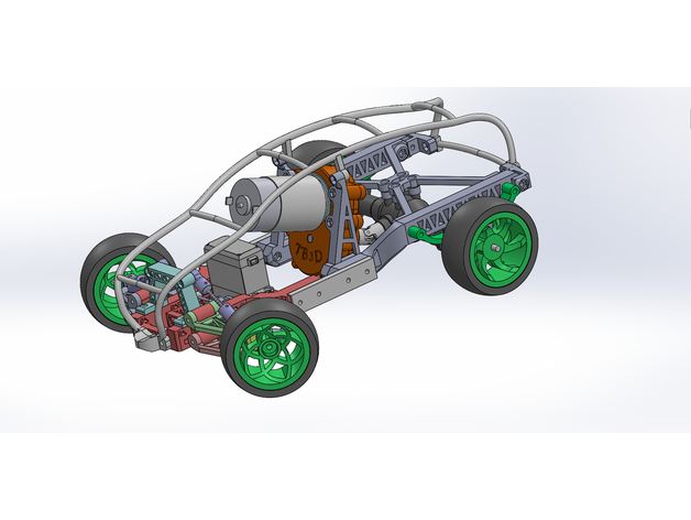 Download free STL file Buggy Car rc Brushless • 3D printing template ...