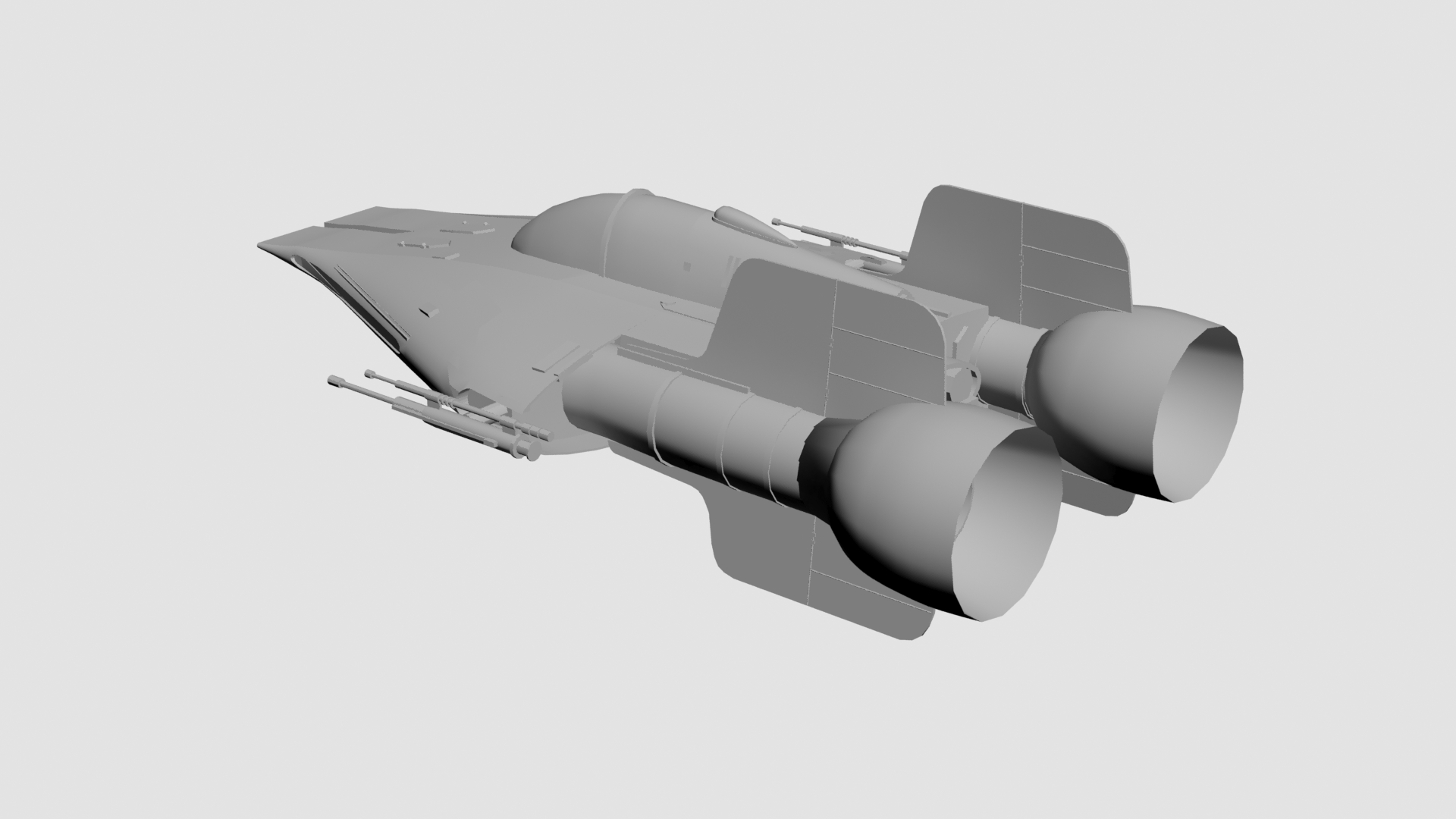 3D file A-wing・3D print object to download・Cults