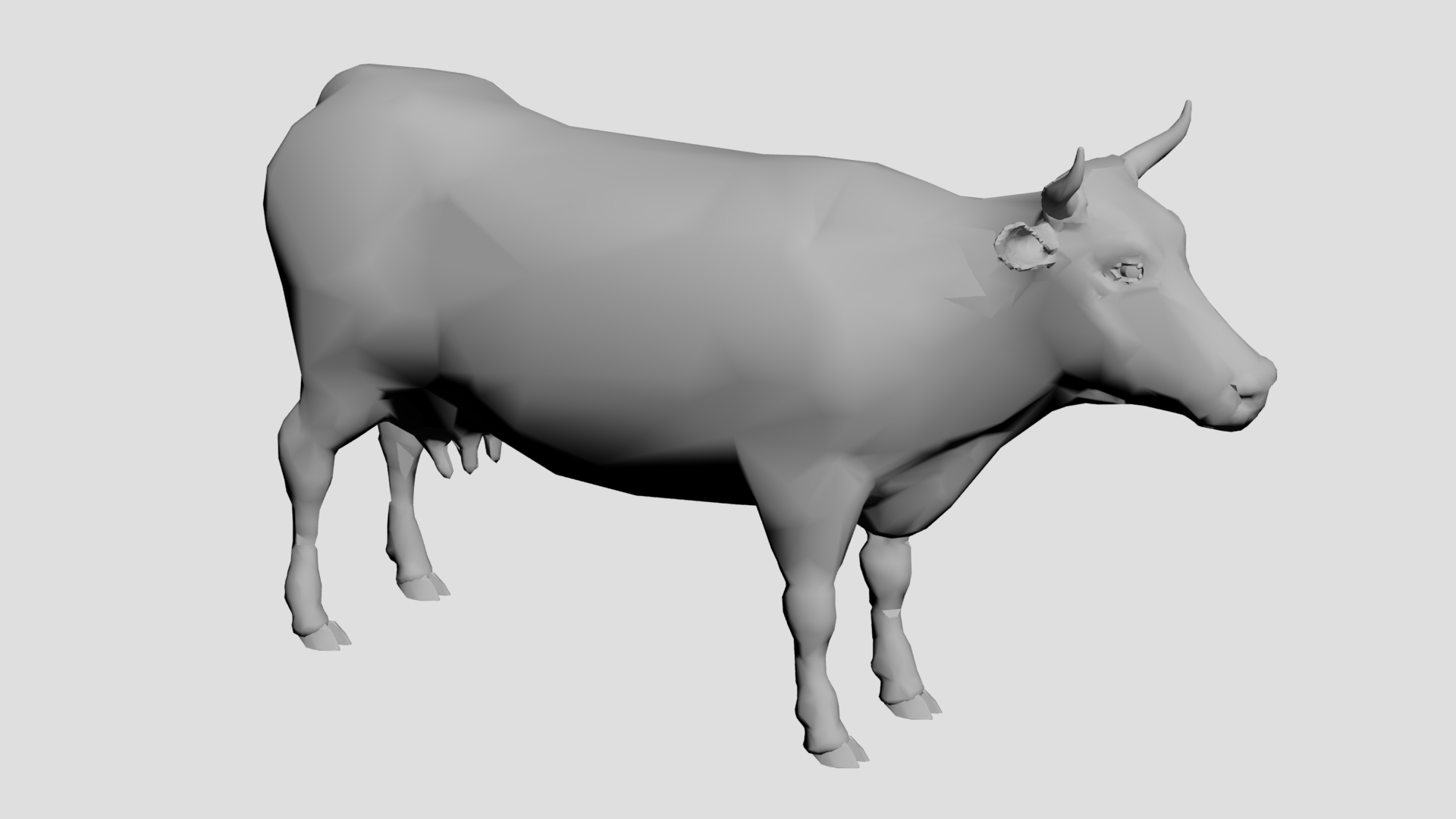 3D file cow・3D printing idea to download・Cults