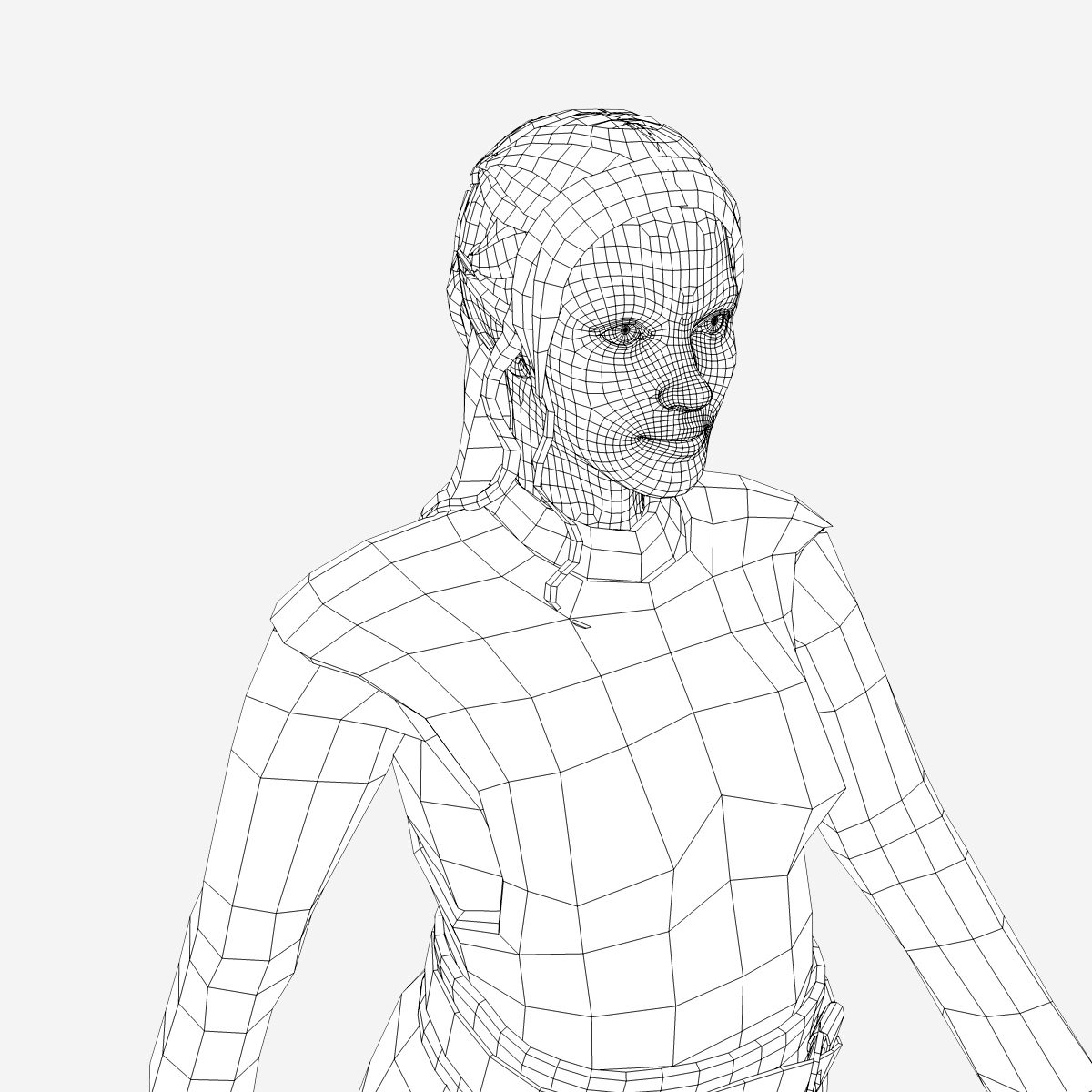 3D file Elf Statue Low-poly 3D model 🧝・3D printer design to download・Cults