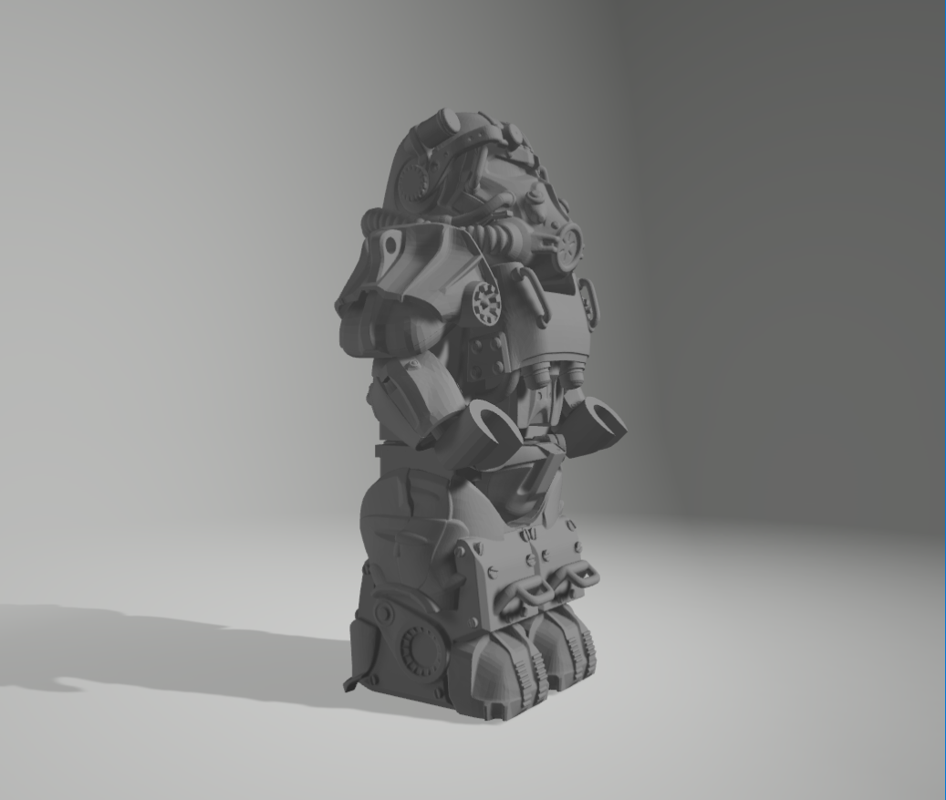 3D file Fallout T60 Armor (block compatible) 🧱・3D printable model to ...