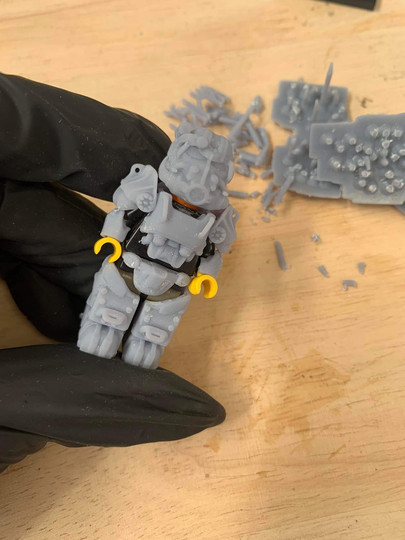 3D file Fallout T60 Armor (block compatible) 🧱・3D printable model to ...