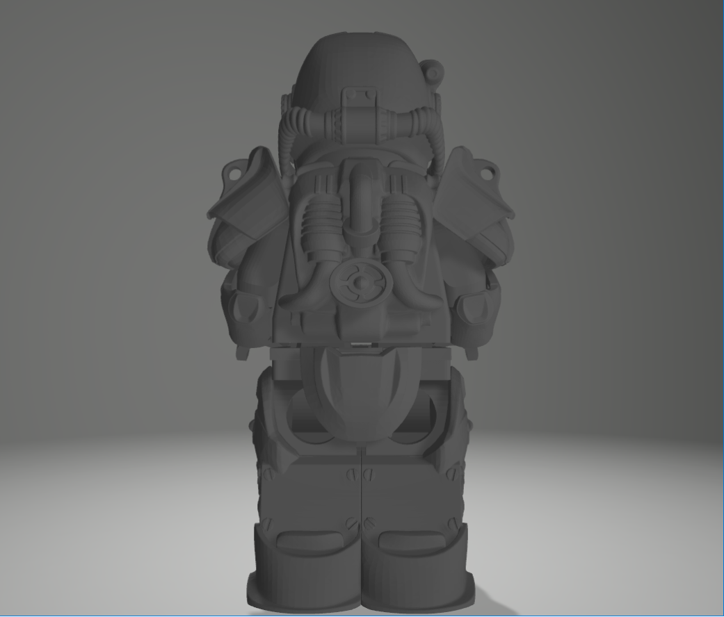 3D file Fallout T60 Armor (block compatible) 🧱・3D printable model to ...