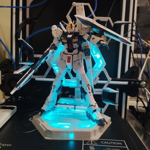 Download 3D printer designs RG Nu Gundam LED Stand ・ Cults