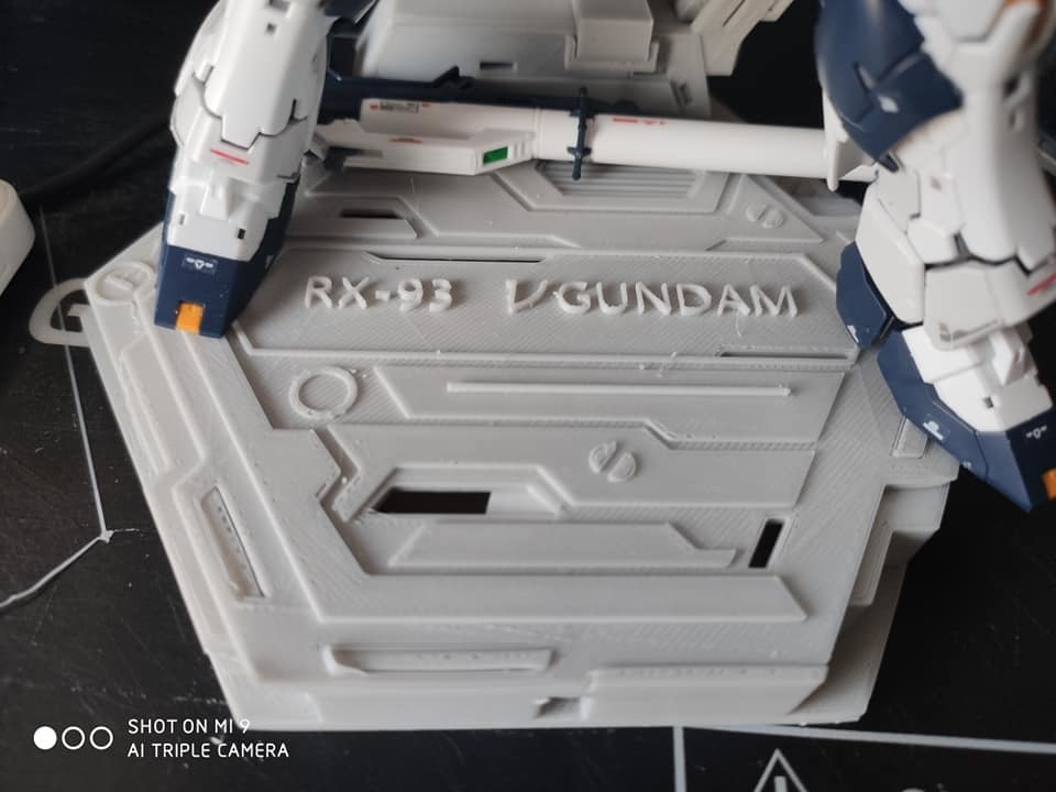 3D file RG Nu Gundam LED Stand 🤖・3D printable design to download・Cults