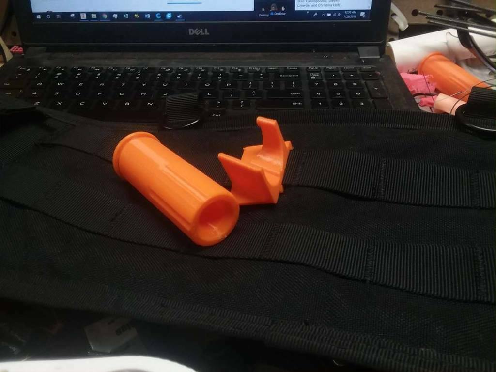 Free 3D file Spring Thunder - Singled angled shell mount Molle Clip・3D ...